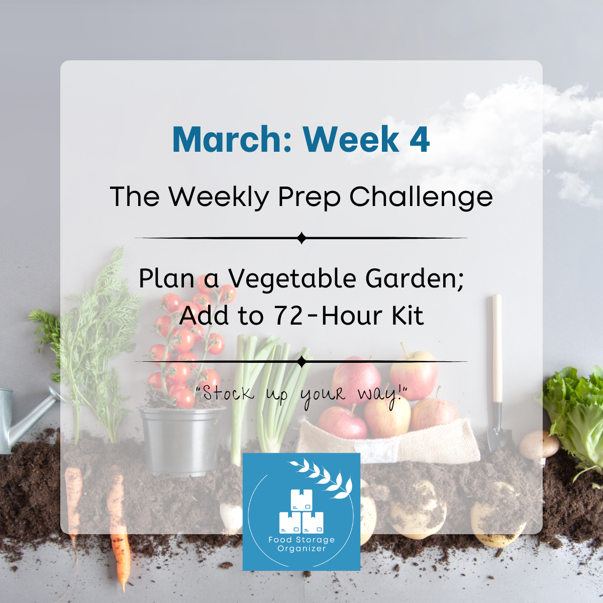 Plan a Vegetable Garden • March Prep Challenge #4