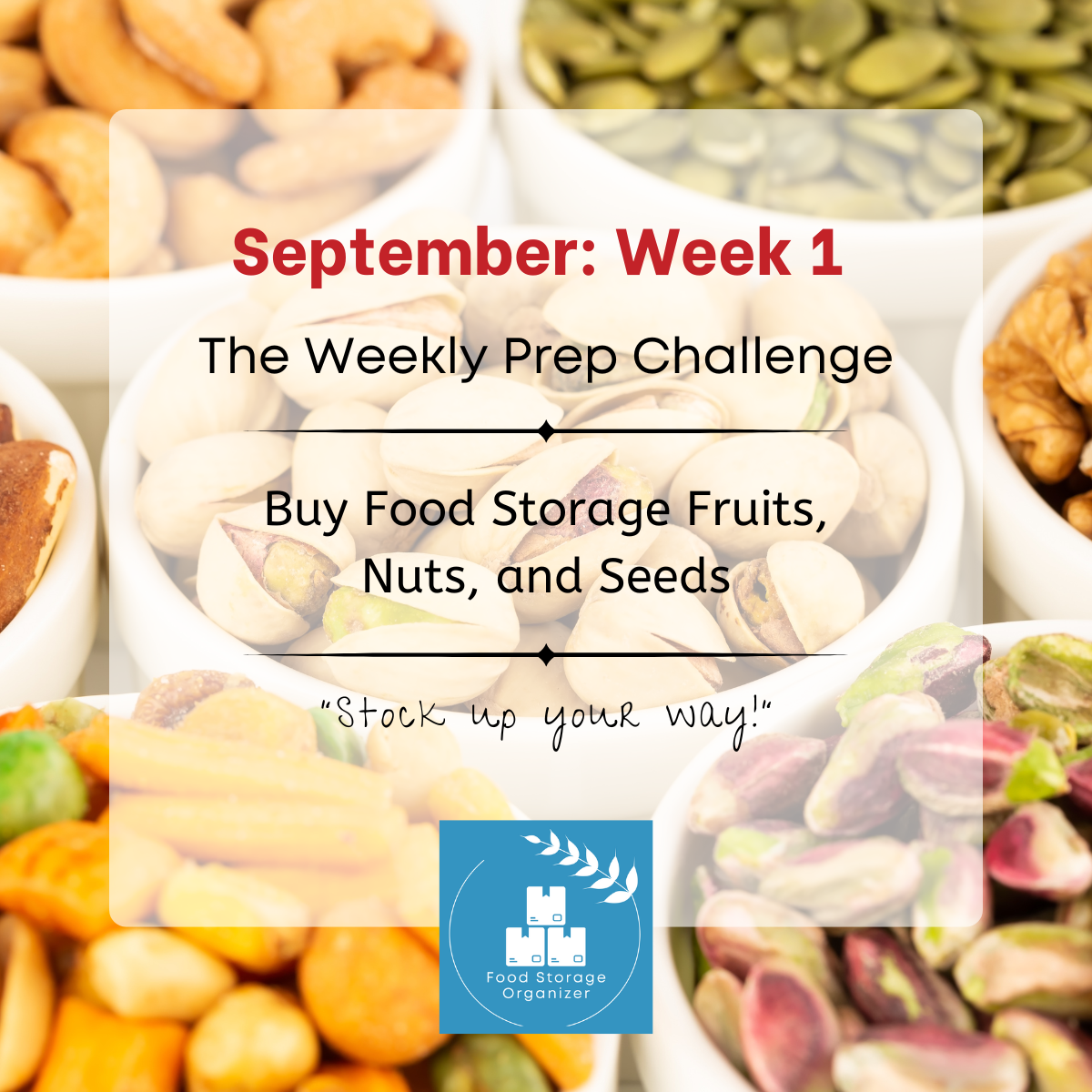 Buy Food Storage Fruits, Nuts, and Seeds • September Prep Challenge #1